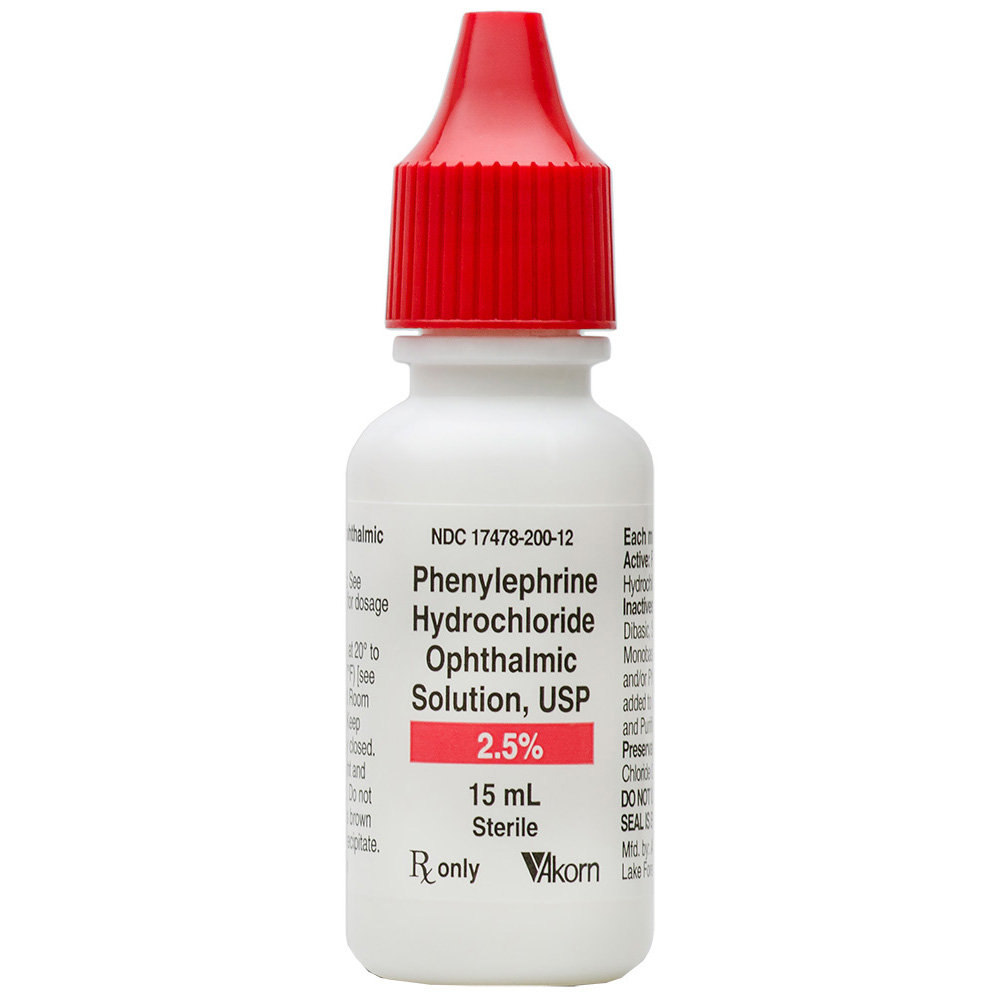 Phenylephrine Hydrochloride Ophthalmic Solution 2.5% (15 ml) | On Sale ...