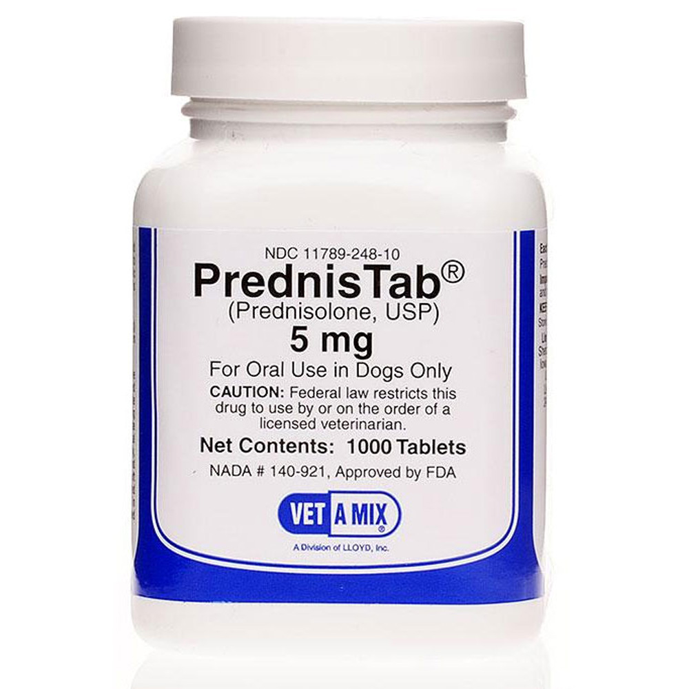 PrednisTab (Prednisolone) USP 5mg (per tab) | On Sale | EntirelyPets Rx
