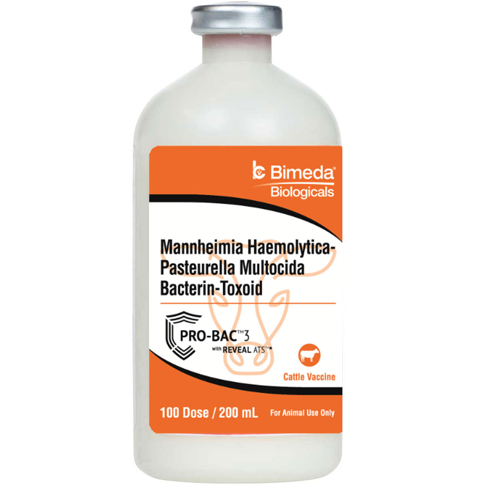 Pro-Bac 3 with Reveal ATS Cattle Vaccine, 100 dose, 200-ml | On Sale ...