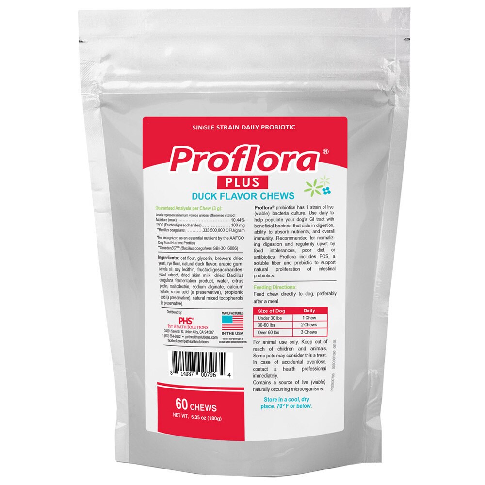 Proflora Plus Probiotic Soft Chews for Dogs (60 Count) | On Sale ...