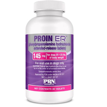 Proin ER for Dogs - phenylpropanolamine hydrochloride - 145mg (30 ...