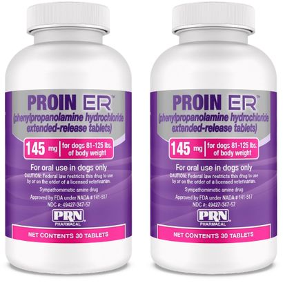 Proin ER for Dogs - phenylpropanolamine hydrochloride - 145mg (60 ...