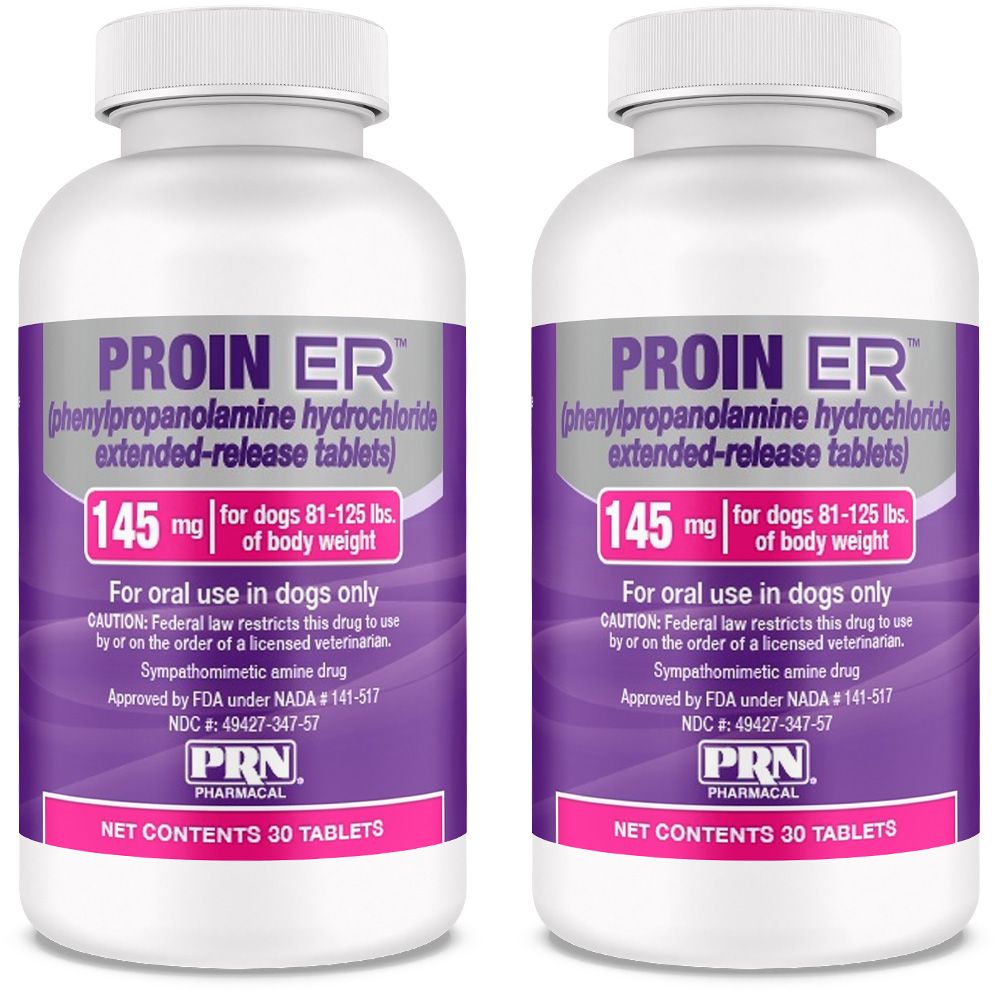 Proin ER for Dogs - phenylpropanolamine hydrochloride - 145mg (60 ...