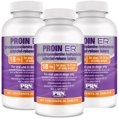 Proin ER for Dogs - phenylpropanolamine hydrochloride - 18mg (90 ...