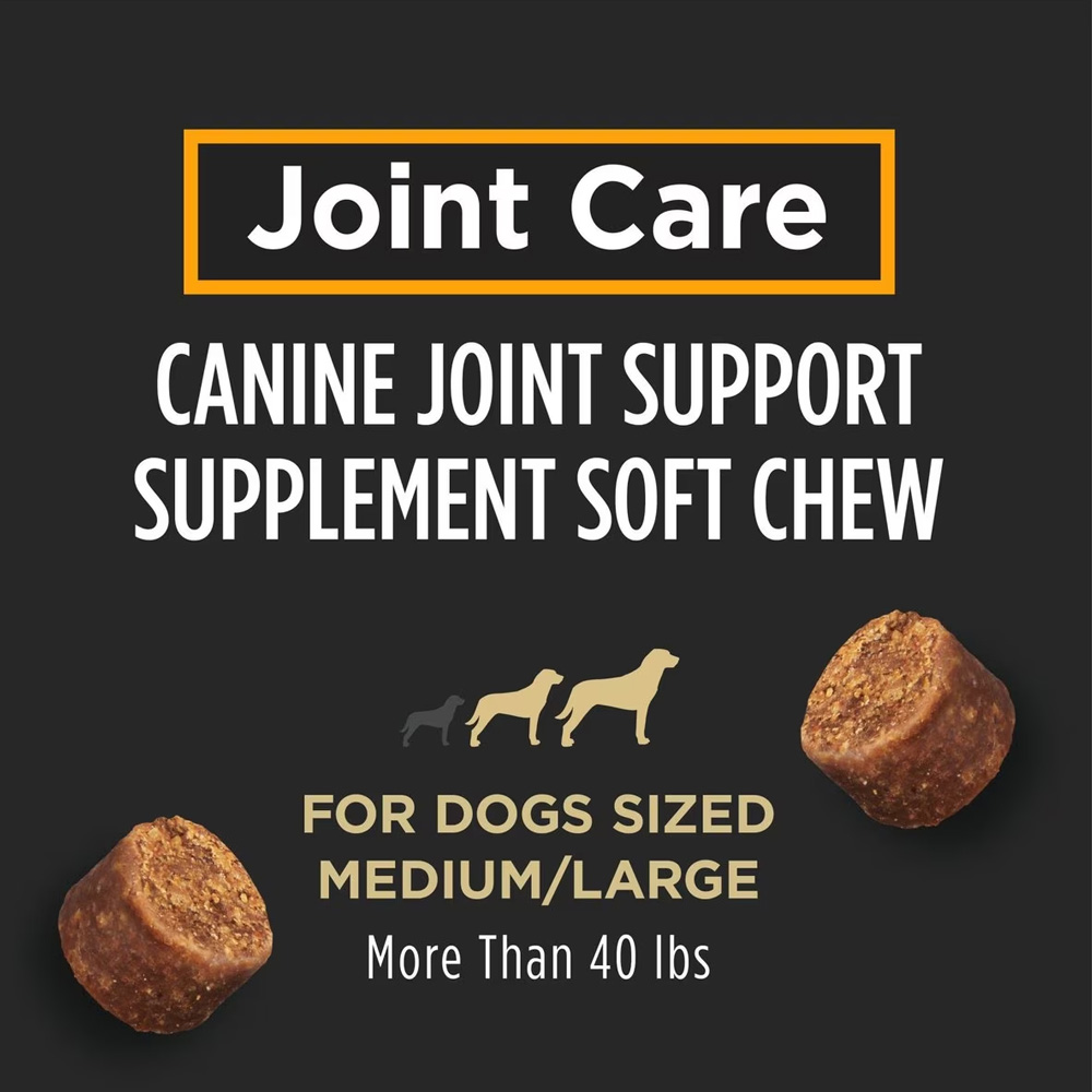 Purina Pro Plan Joint Care Chews for Medium/Large Dogs, 30 Soft Chews ...