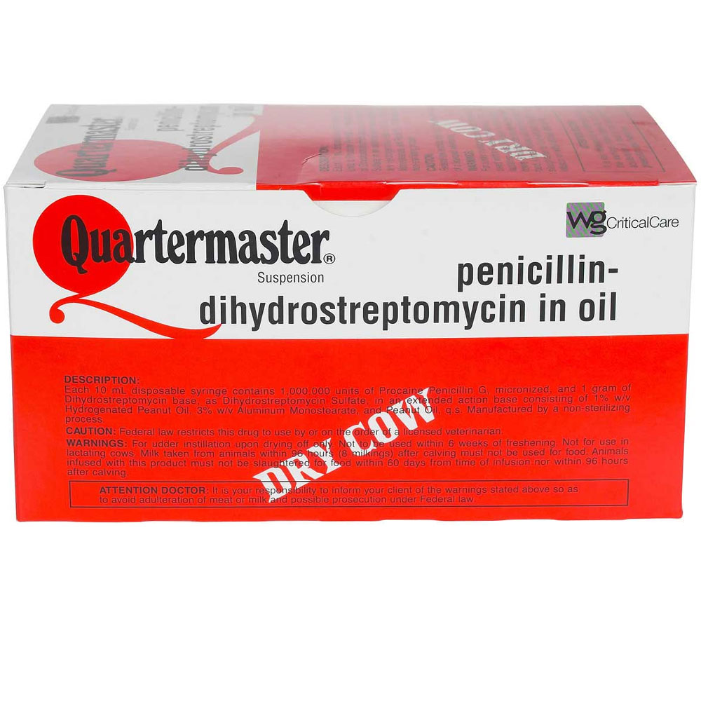 Quartermaster Suspension Penicillin-Dihydrostreptomycin in Oil for Dry ...