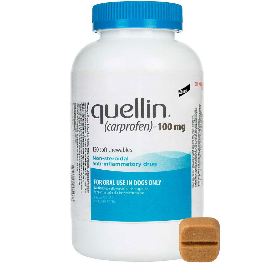 Quellin for Dogs - 100mg (120 Soft Chewables) - [Pain & Inflammation ...