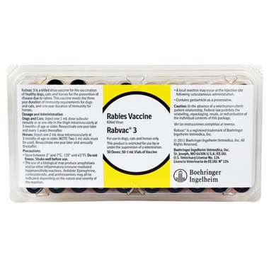 Rabvac 3 (50 Doses) | On Sale | EntirelyPets Rx