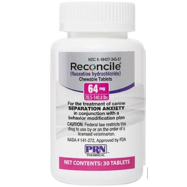 Reconcile Flavor Chewable Tablets, 64-mg Dogs (70.5-140.8 lbs), 30 ...