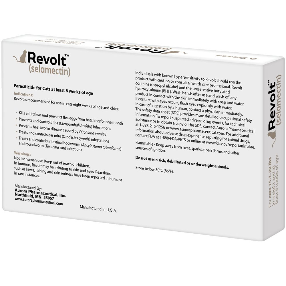Revolt Topical Solution for Cats 15.1-22 lbs (3 Doses) | On Sale ...