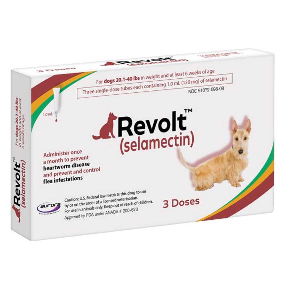 Revolt Topical Solution for Dogs 20.1-40 lbs (1 Dose) | On Sale ...
