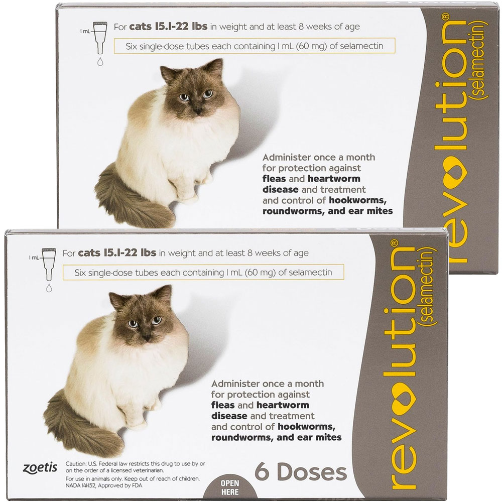 Revolution for Cats - 15.1-22 lbs 12 Doses | On Sale | EntirelyPets Rx