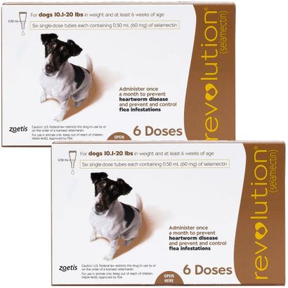 Revolution for Dogs, 10.1-20 lbs (12 Doses) | On Sale | EntirelyPets Rx