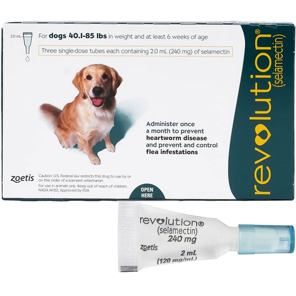 Revolution for Dogs, 40.1-85 lbs (1 Dose) | On Sale | EntirelyPets Rx