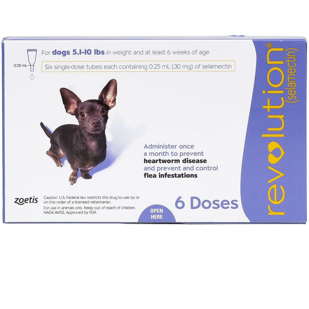 Revolution for Dogs, 5.1-10 lbs (6 Doses) | On Sale | EntirelyPets Rx