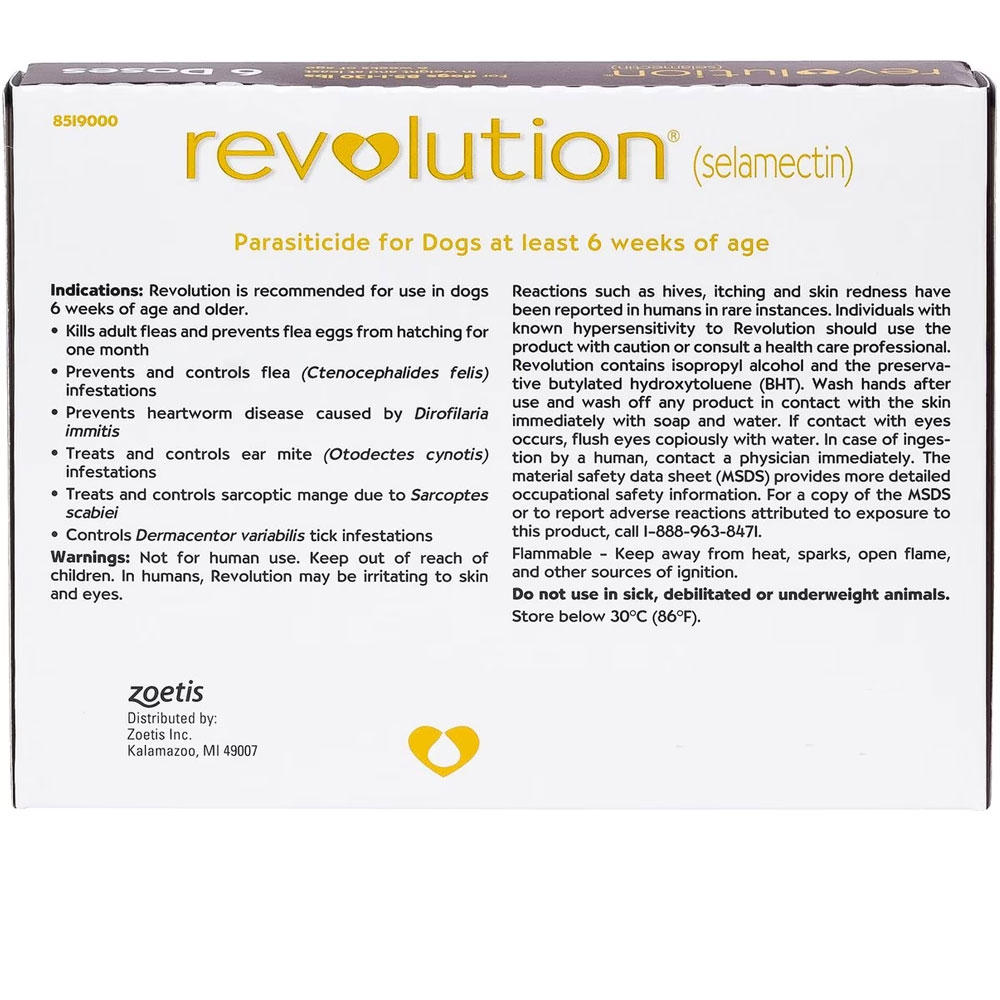 Revolution for Dogs, 85.1-130 lbs (1 Dose) | On Sale | EntirelyPets Rx