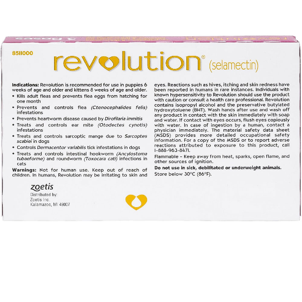 Revolution for Puppies & Kittens - Under 5 lbs (3 Doses) | On Sale ...