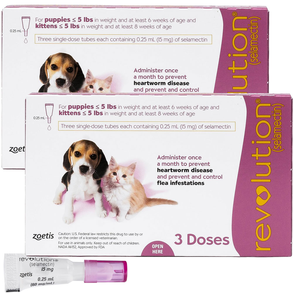 Revolution for Puppies & Kittens - Under 5 lbs (6 Doses) | On Sale ...