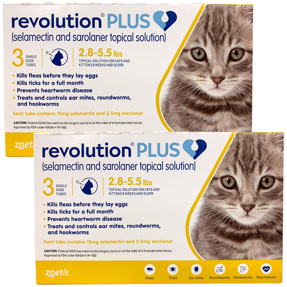 Revolution Plus Gold for Cats 2.8 to 5.5 lb (6 month) | On Sale ...