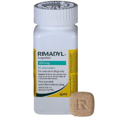 Rimadyl 100 mg, 30 Chewable Tablets | EntirelyPets Rx