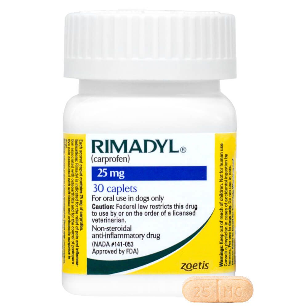 Rimadyl 25mg (30 Caplets) | On Sale | EntirelyPets Rx