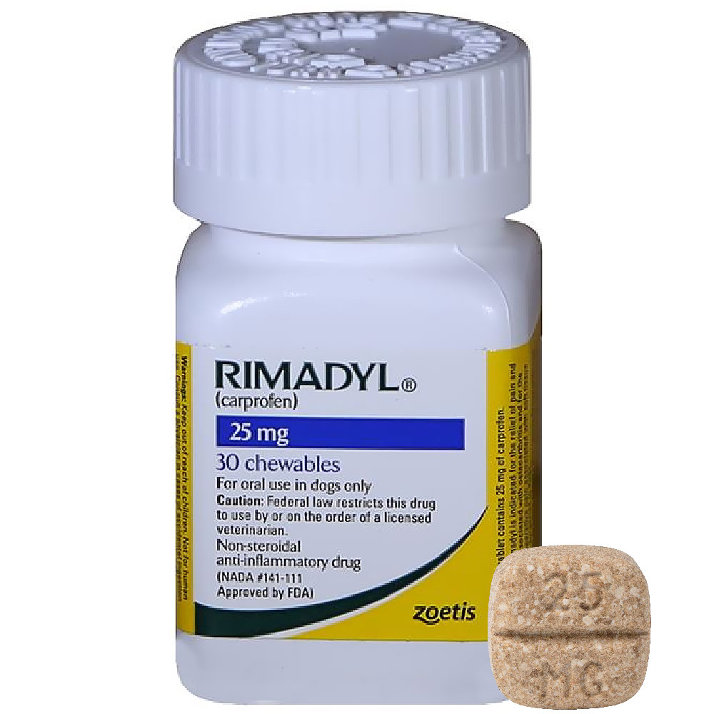 Rimadyl 25 mg, 30 Chewable Tablets | EntirelyPets Rx