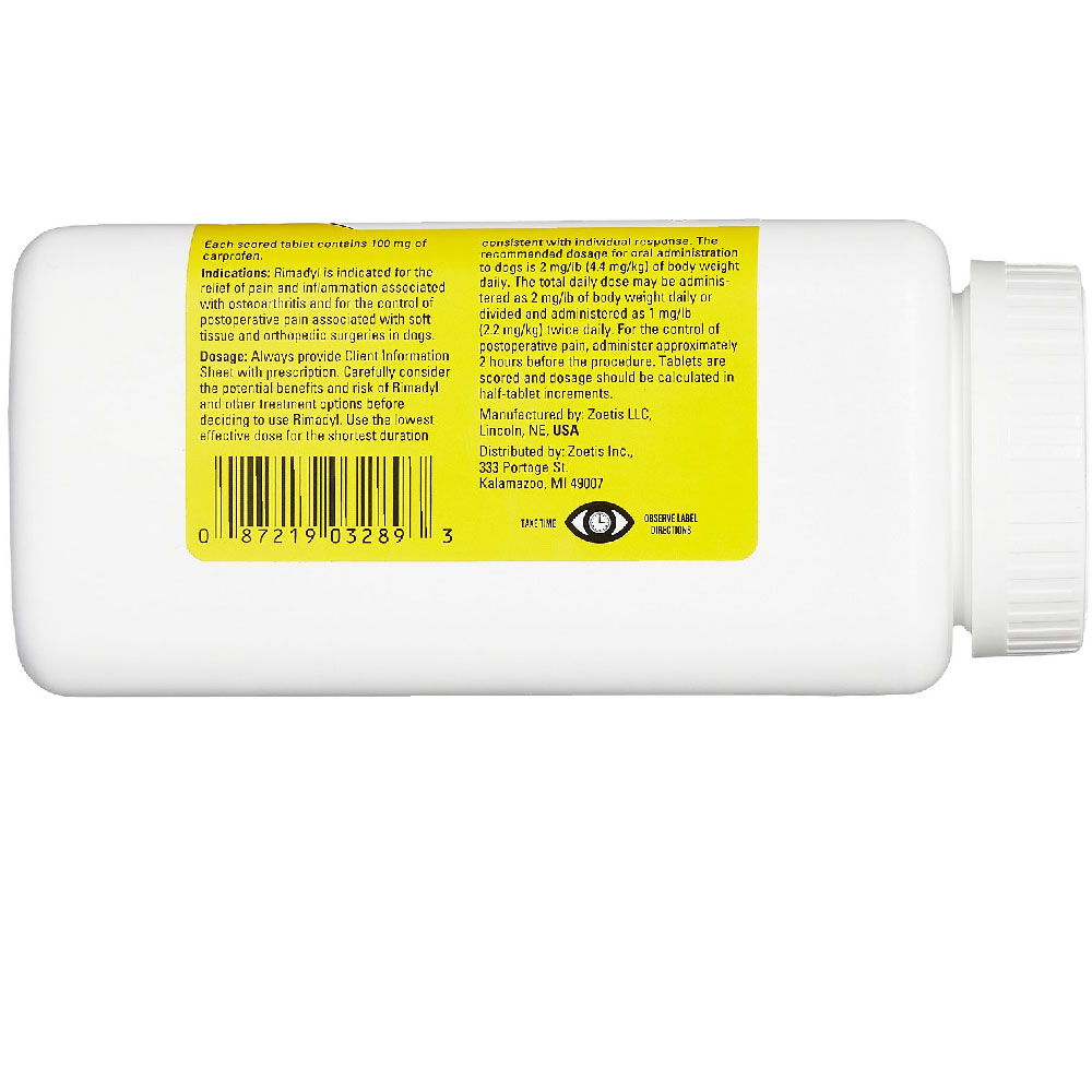 Rimadyl 100 mg, 30 Chewable Tablets | EntirelyPets Rx