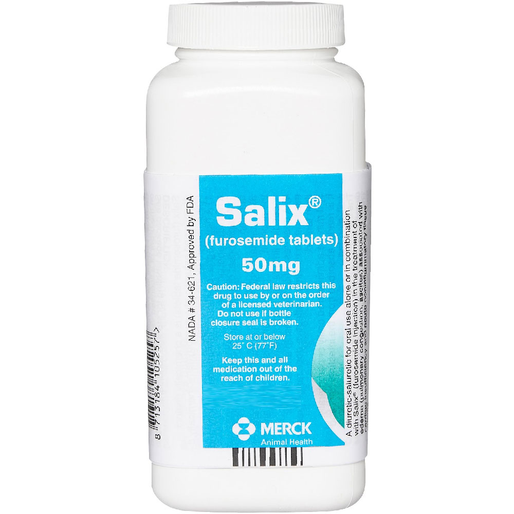 Salix (Furosemide) 50 mg, 500 Ct. | Free Shipping | EntirelyPets Rx