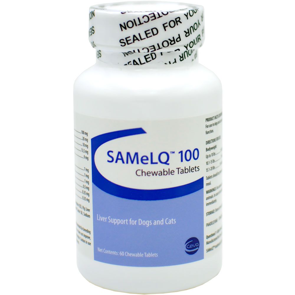 SAMeLQ 100 Chewable Tablets 60 ct | On Sale | EntirelyPets Rx