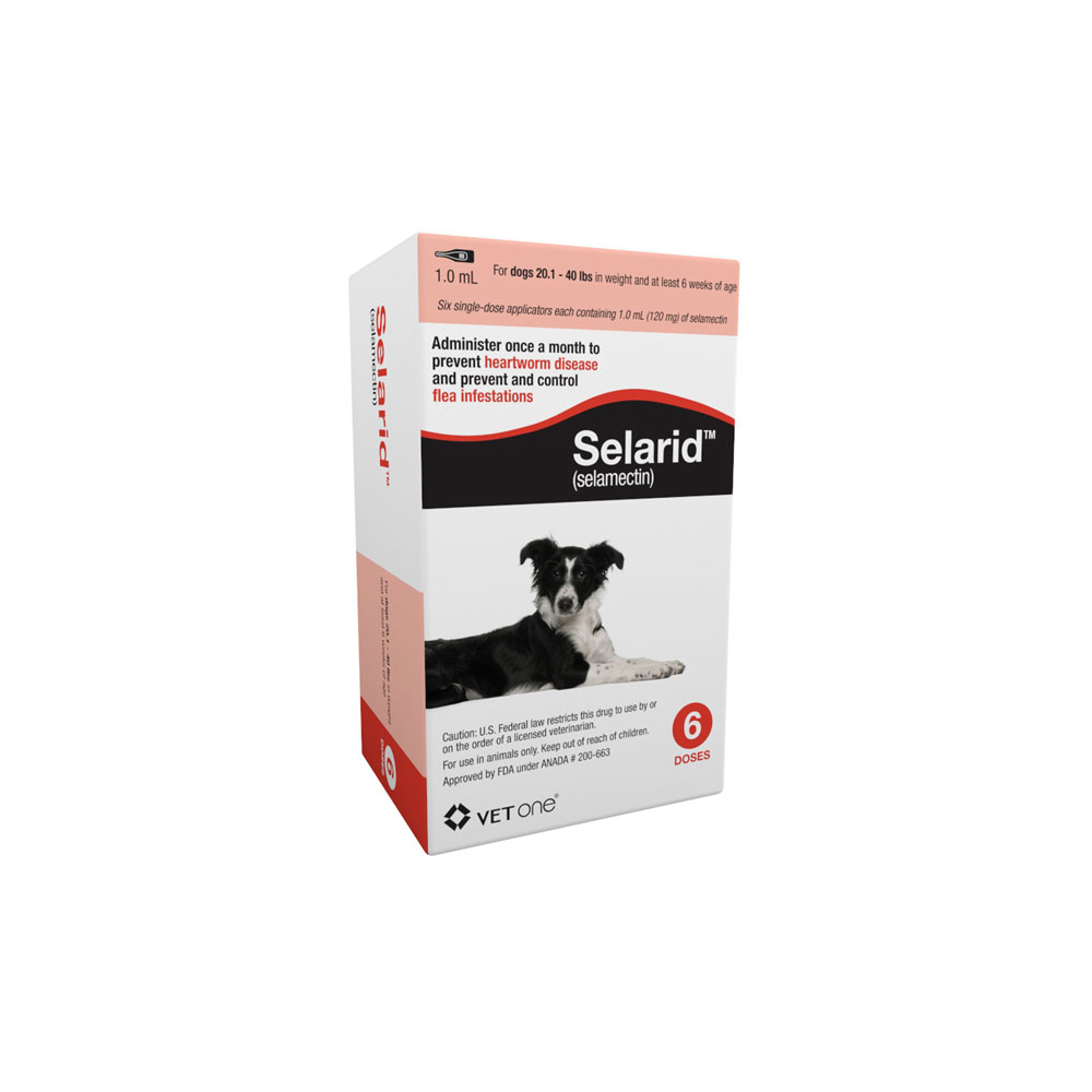 Selarid (selamectin) for Medium Dogs - 6 Doses (20.1-40 lbs) | On Sale ...
