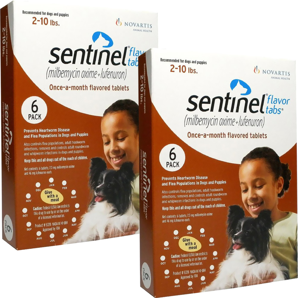 Save On Sentinel Flavor Tabs for Dogs 2-10 lbs Brown (12 Tabs) | EP Rx