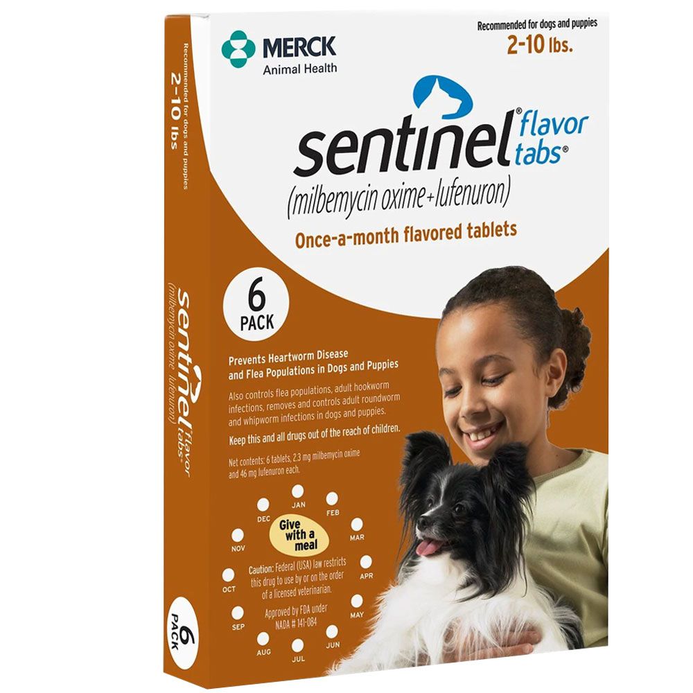 Save On Sentinel Flavor Tabs for Dogs 2-10 lbs Brown (6 Tabs) | EP Rx