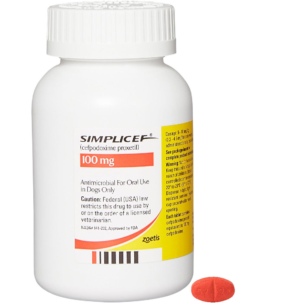 Simplicef 100mg (100 tabs) | On Sale | EntirelyPets Rx