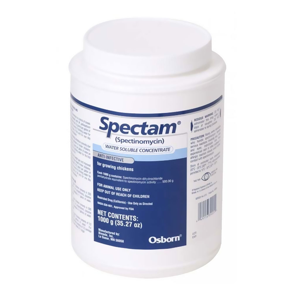 Spectam (Spectinomycin) Water Soluble Concentrate for Growing Chickens ...