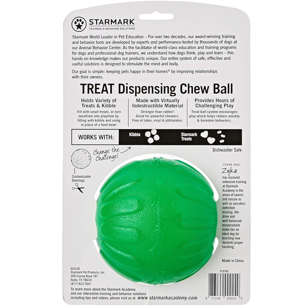 Starmark Treat Dispensing Chewball, Large | On Sale | EntirelyPets Rx
