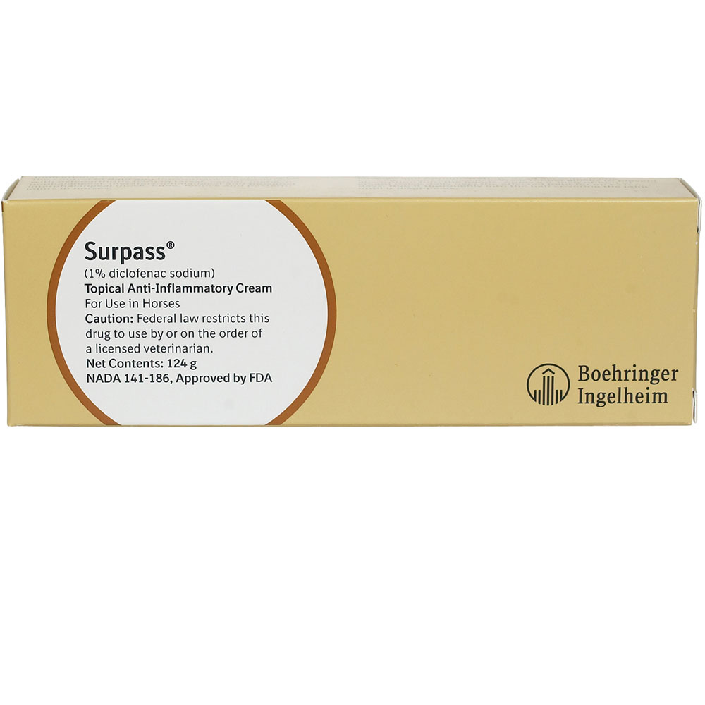 Surpass for Horses - Topical Cream 1% - [Pain & Inflammatory Relief ...