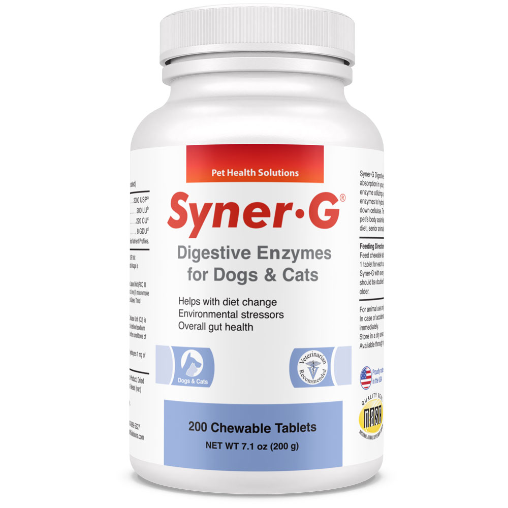 Syner-G Digestive Enzymes (200 Tablets) | On Sale | EntirelyPets Rx