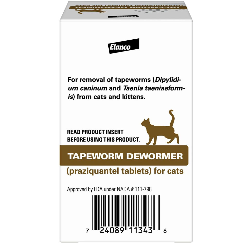 Tapeworm Dewormer for Cats (3 Tablets) | On Sale | EntirelyPets Rx