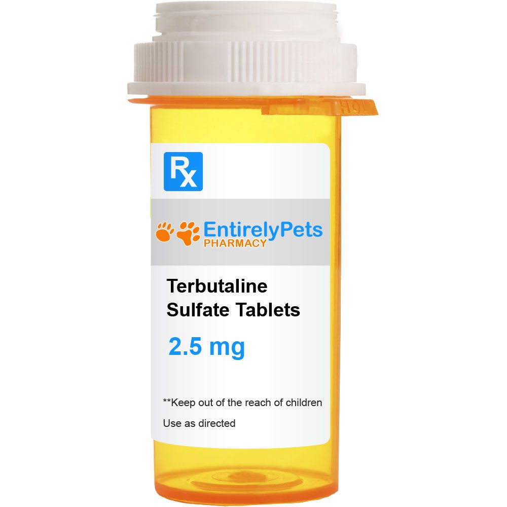 Terbutaline 2.5mg (per tab) | On Sale | EntirelyPets Rx