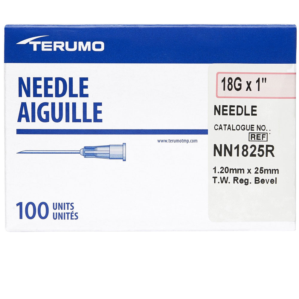 Terumo Hypodermic thin wall needles 18G X 1" (100 ct) | On Sale ...