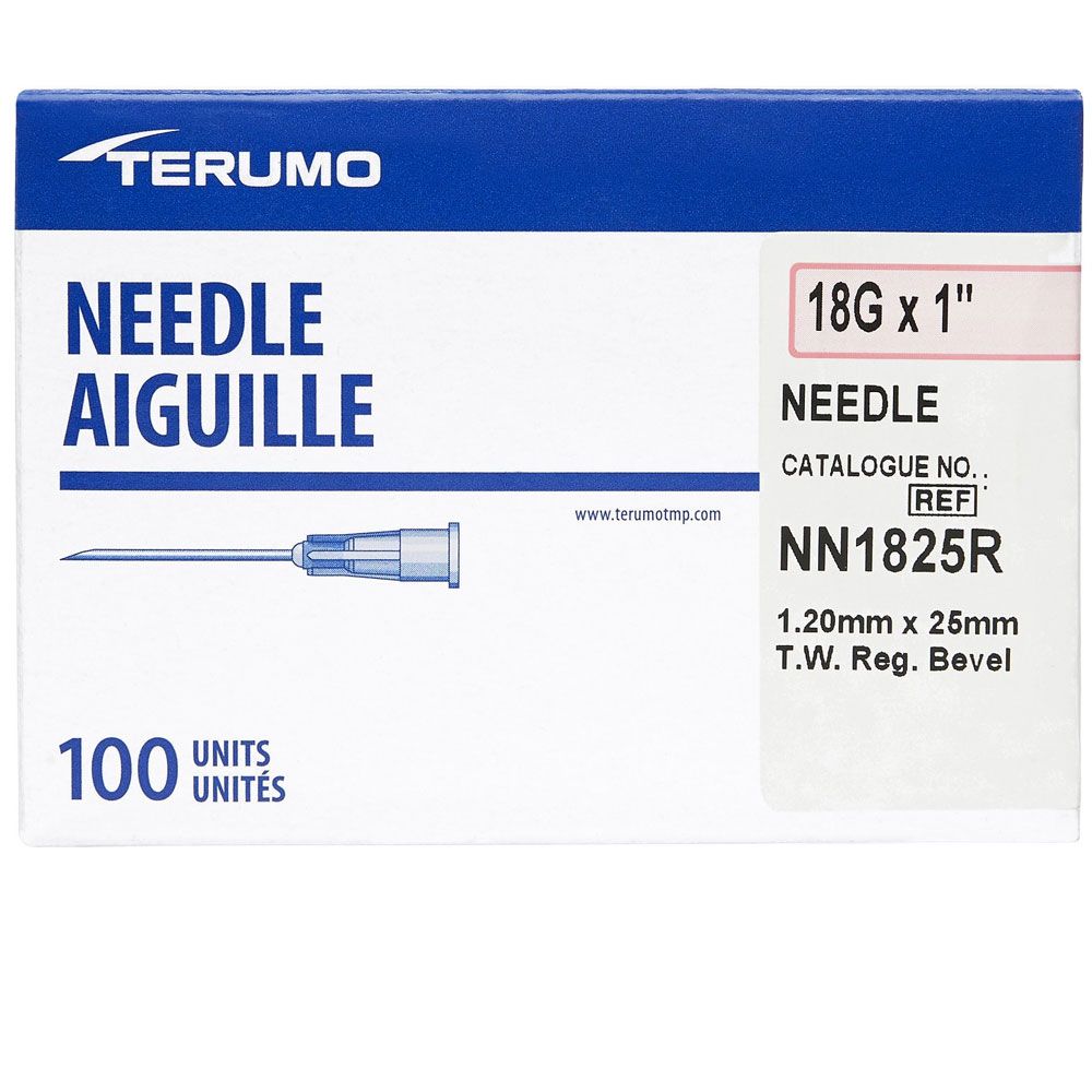 Terumo Hypodermic thin wall needles 18G X 1" (100 ct) | On Sale ...