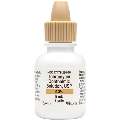 Tobramycin Ophthalmic Solution 0.3% (5 ml) | On Sale | EntirelyPets Rx