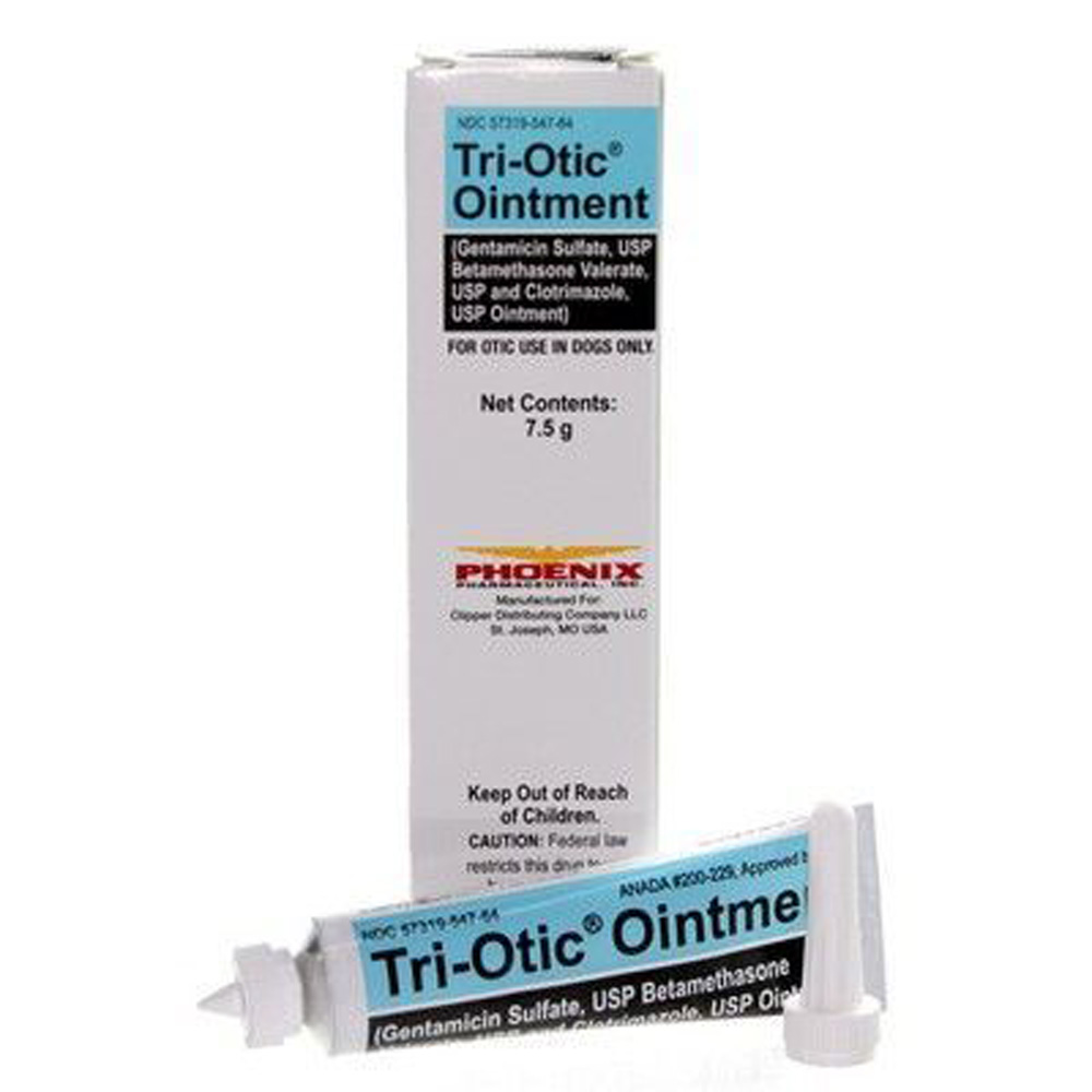 Tri-Otic Ointment Tube 7.5gm | On Sale | EntirelyPets Rx