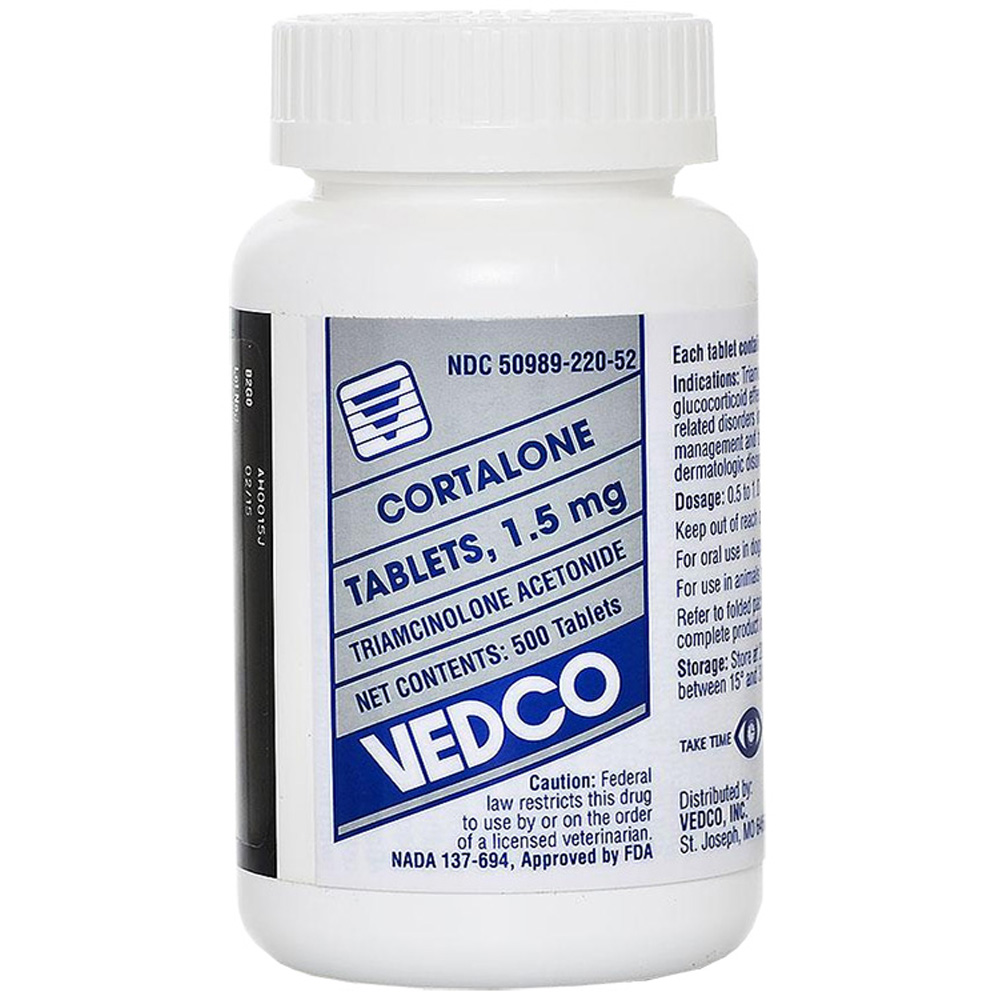 Triamcinolone Acetonide 1.5mg (per tab) | On Sale | EntirelyPets Rx