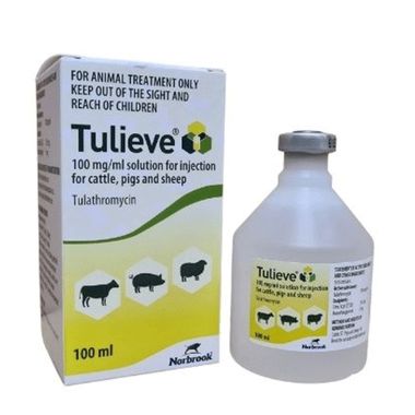 Tulieve (Tulathromycin) Injectable Solution Antibiotic 100mg/mL, 100 mL ...