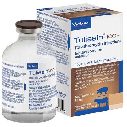 Tulissin 100 (Tulathromycin) Injectable Solution, 50mL | On Sale ...