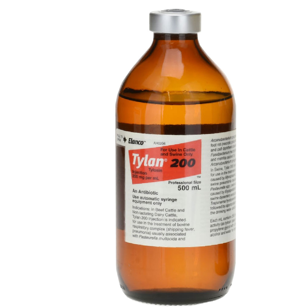 Tylan for Cattle & Swine - 200 mg - Inject (500 ml) - [Antibiotic] | On ...