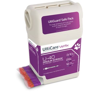 UltiCare UltiGuard Safe Pack Insulin Syringes U-40 0.3cc 29 G x 0.5-in ...