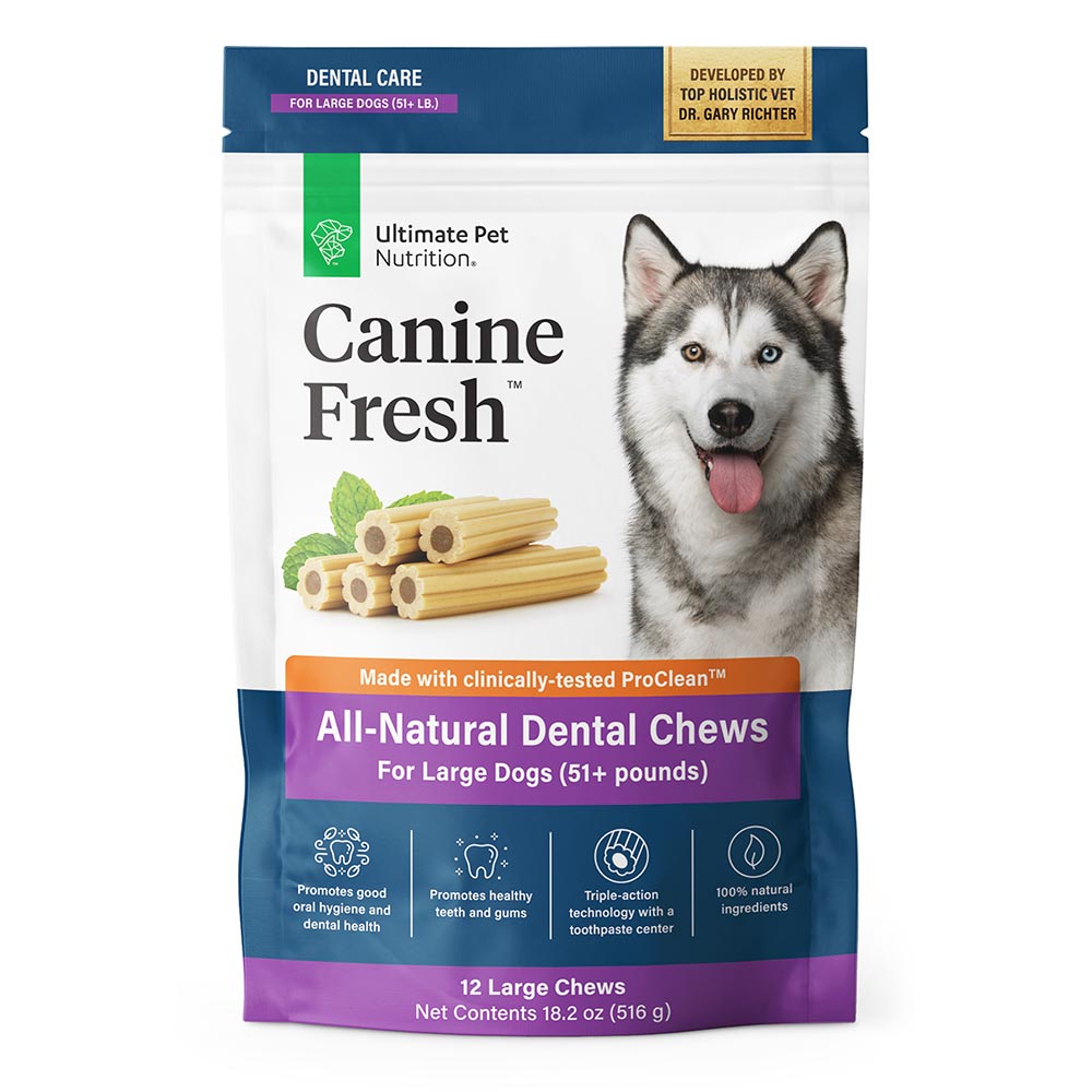 Ultimate Pet Nutrition All Natural Canine Fresh Dental Chew Sticks for ...