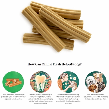 Ultimate Pet Nutrition All Natural Canine Fresh Dental Chew Sticks for ...